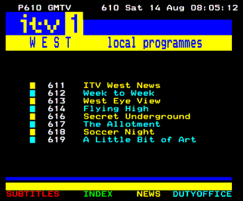The end of ITV regional Teletext: December 2004 - TV Forum